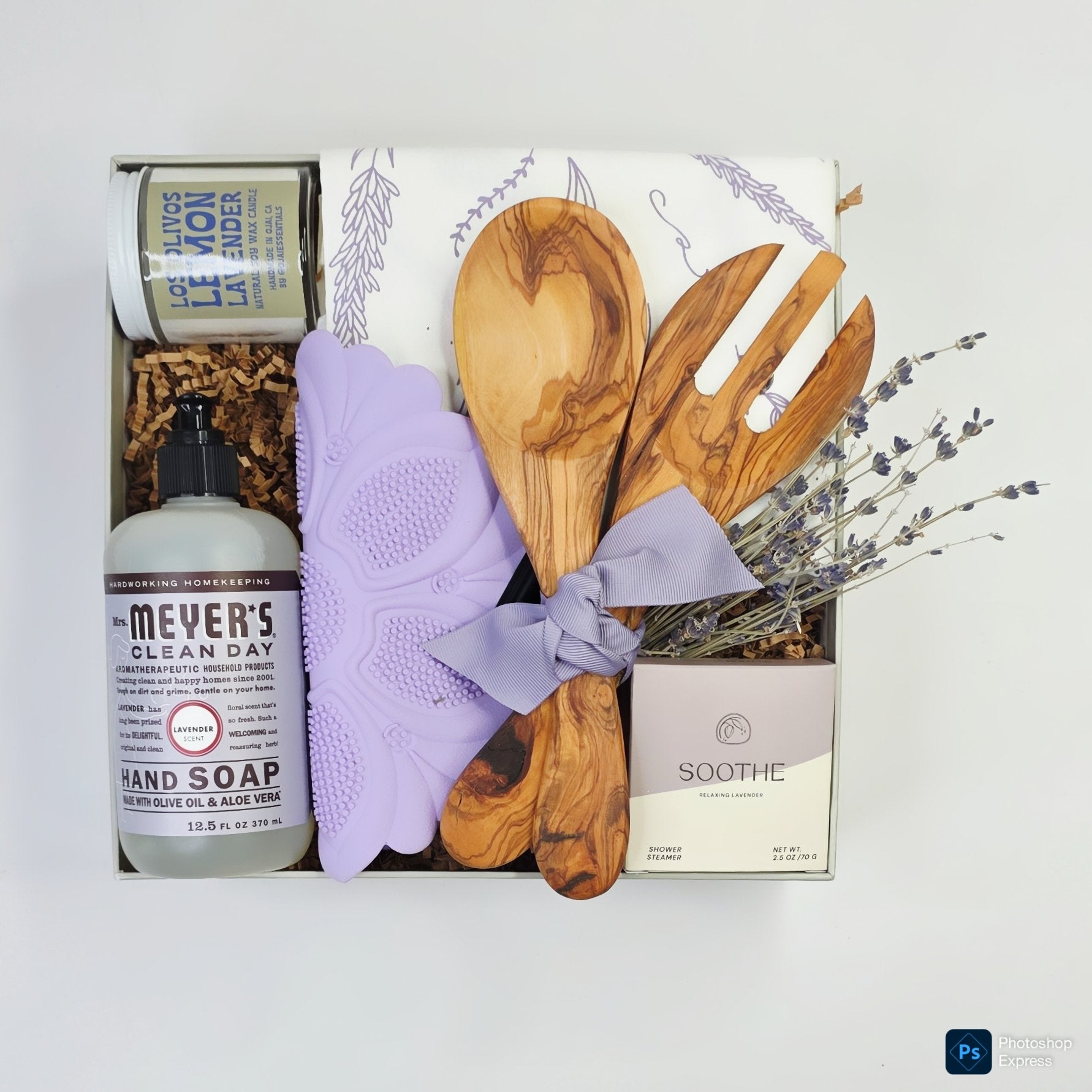 Lavender Olive-wood Kitchen Gift Box – Olive Gift Co